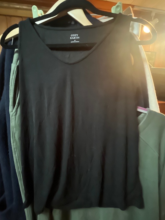 cozy earth | Tops | Cozy Earth Black Tank M | Poshmark